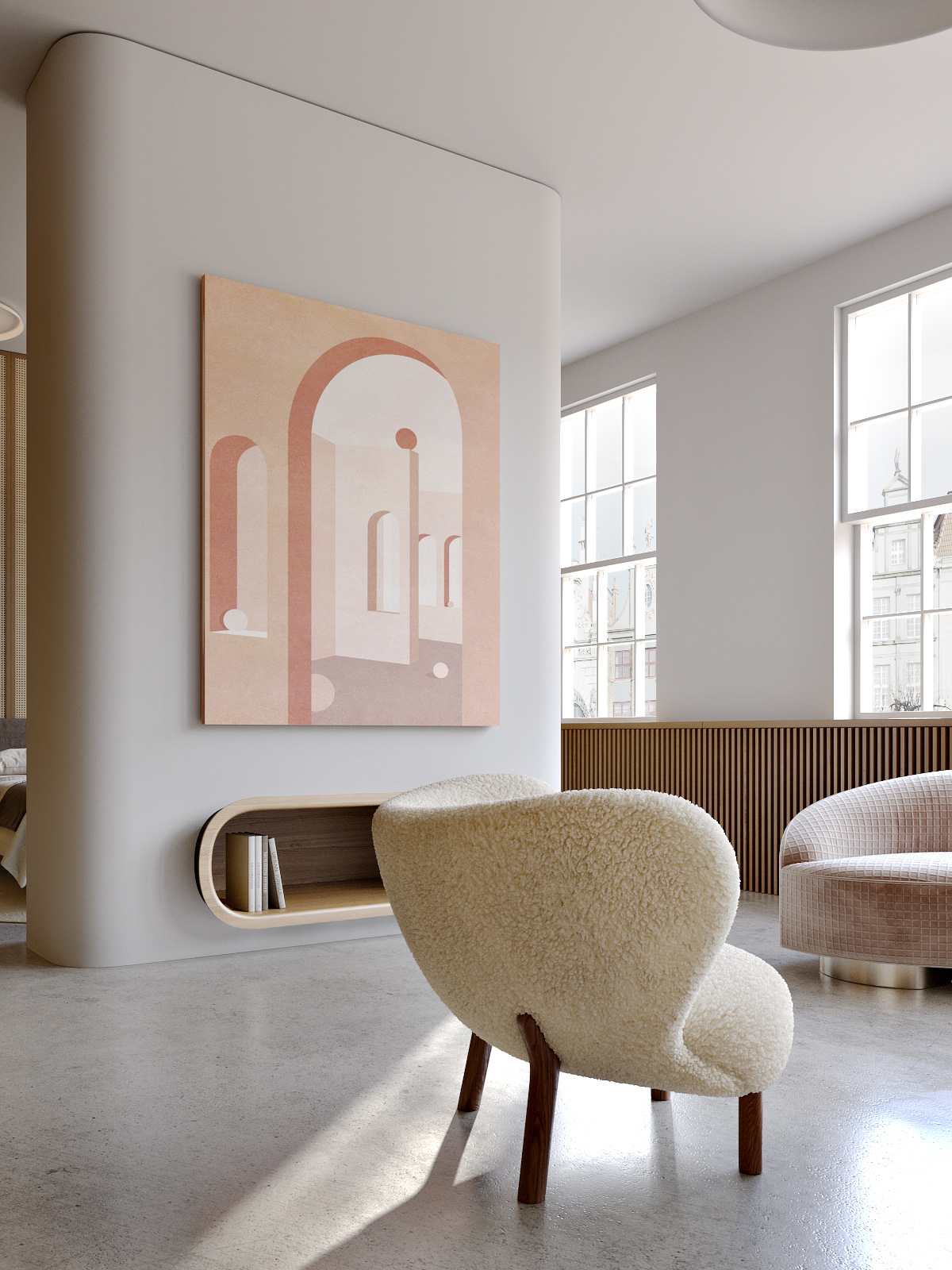 YinjiSpace Tamara Batsmanova X Curved Wood Apartment yinjispace-tamara-batsmanova-x-curved-wood-apartment